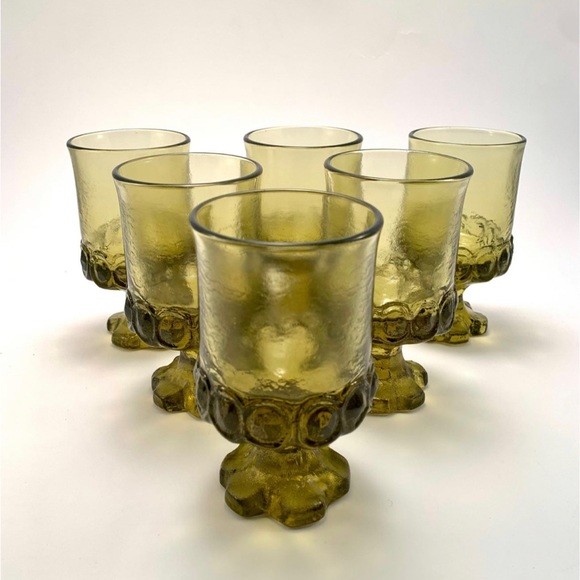 Tiffin | Dining | Set Of Six Citron Green Franciscan Madeira Juicewine ...